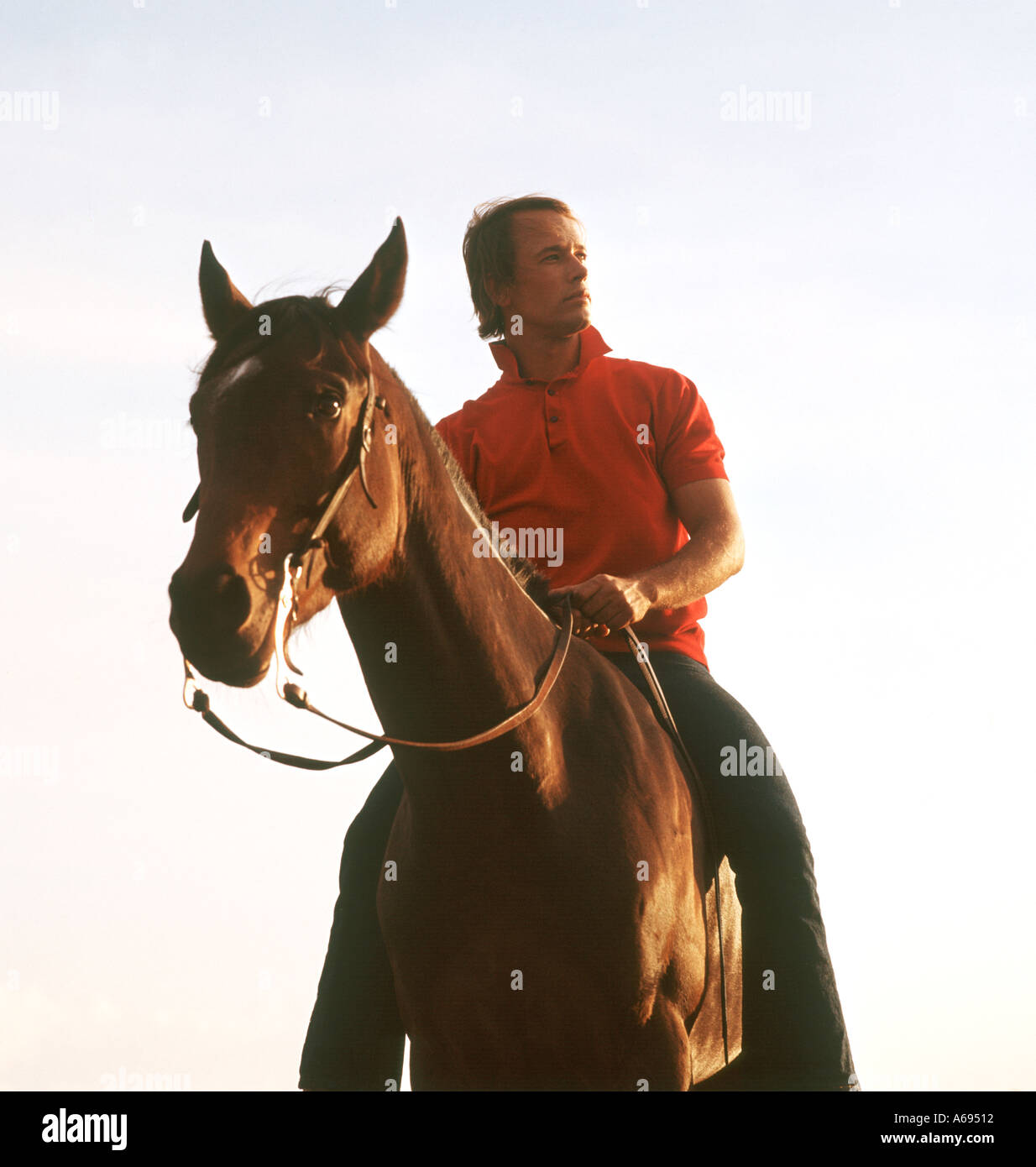 Man on horse hi-res stock photography and images - Alamy