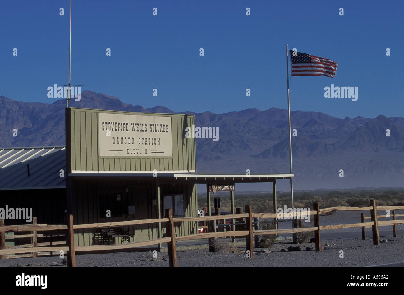 Ranger station Death Valley USA Stock Photo - Alamy