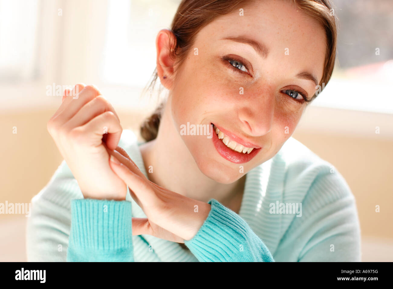 Attractive girl portrait Stock Photo - Alamy