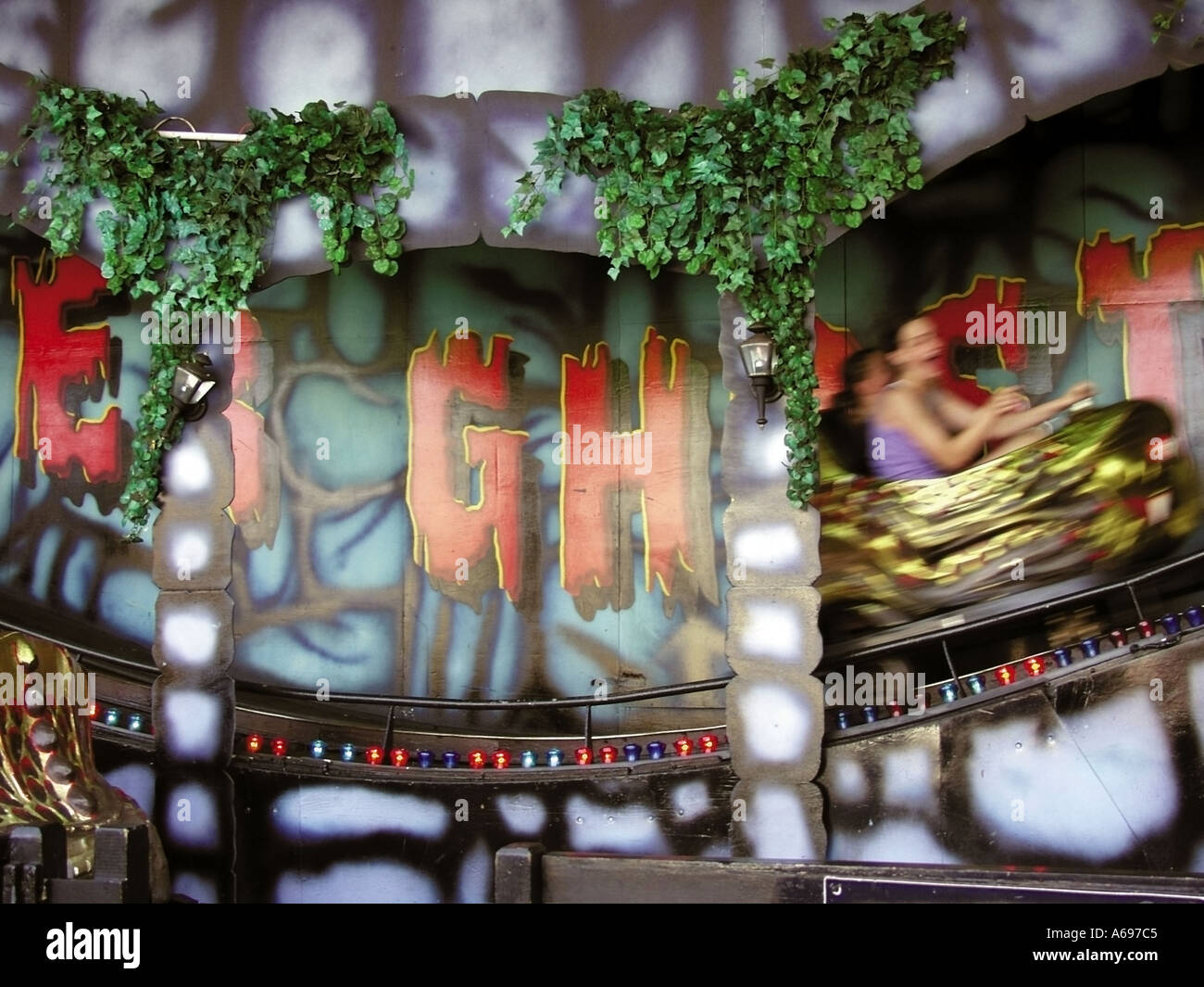 england sussex brighton pier ghost train fright ride Stock Photo - Alamy