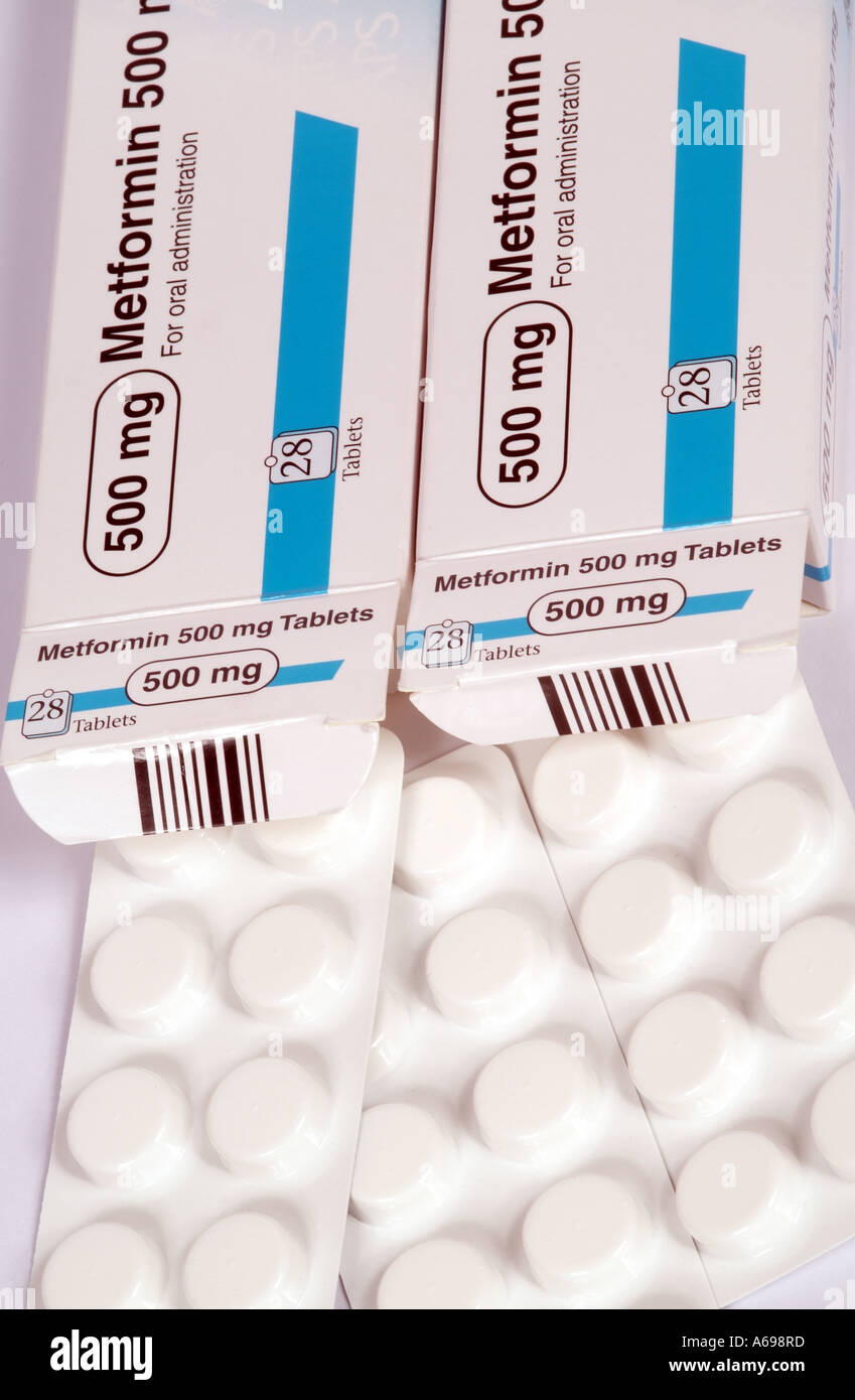 The drug Metformin used for treating Diabetes patients Stock Photo - Alamy