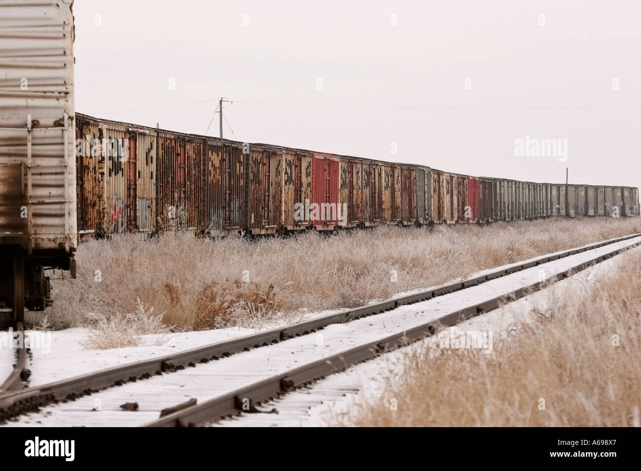 Boxcars on railway hi-res stock photography and images - Alamy
