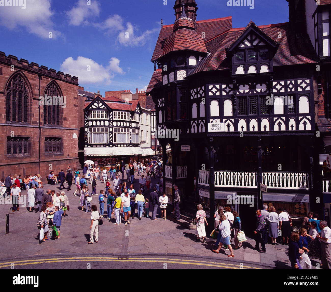 Bridge Street Chester Cheshire England Stock Photo - Alamy
