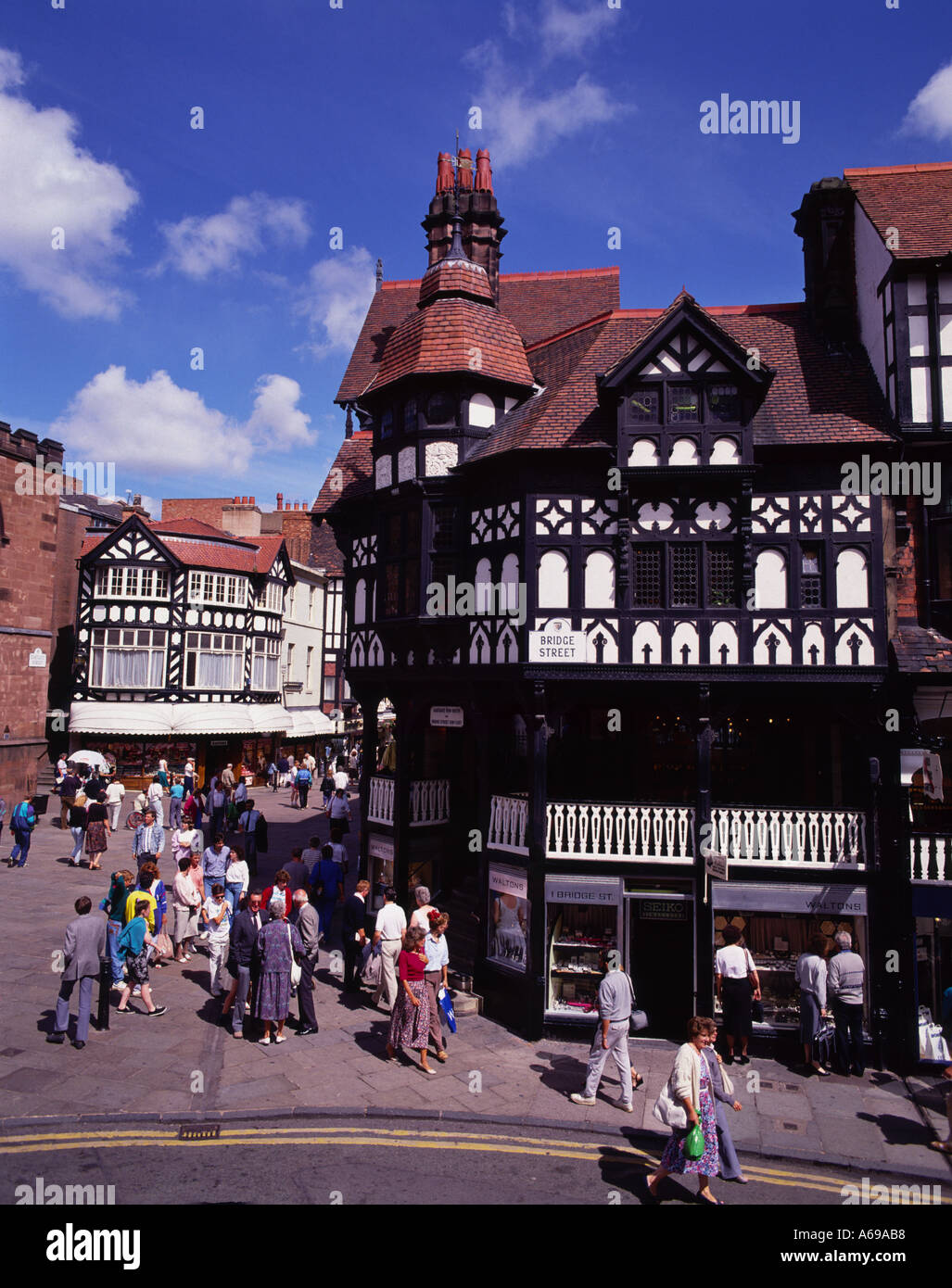 Bridge Street Chester Cheshire England Stock Photo - Alamy
