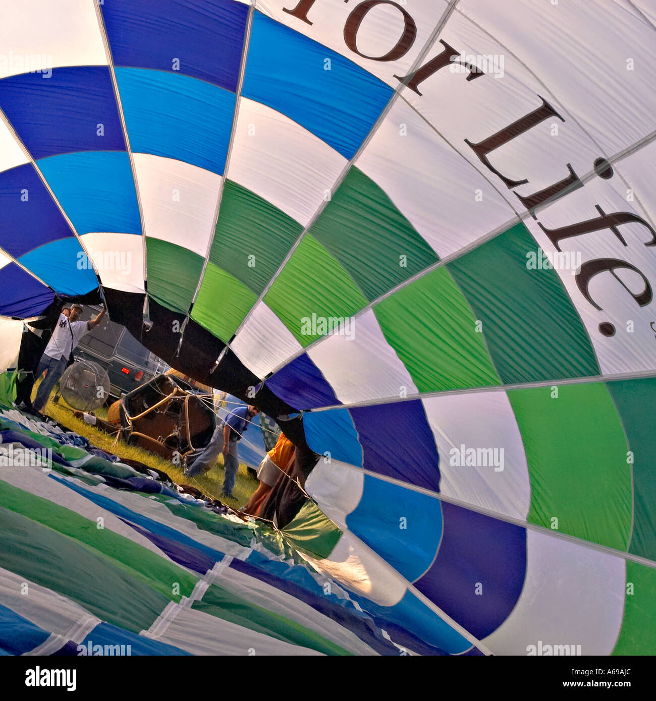 Inside of an air balloon Stock Photo - Alamy