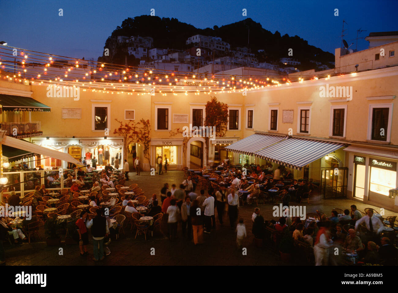 Capri Italy Piazza Umberto 1 known simply as the Piazzetta is the ...