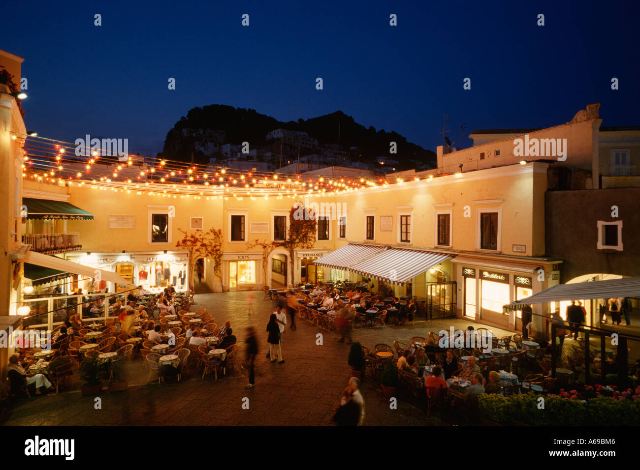 Capri Italy Piazza Umberto 1 known simply as the Piazzetta is the ...