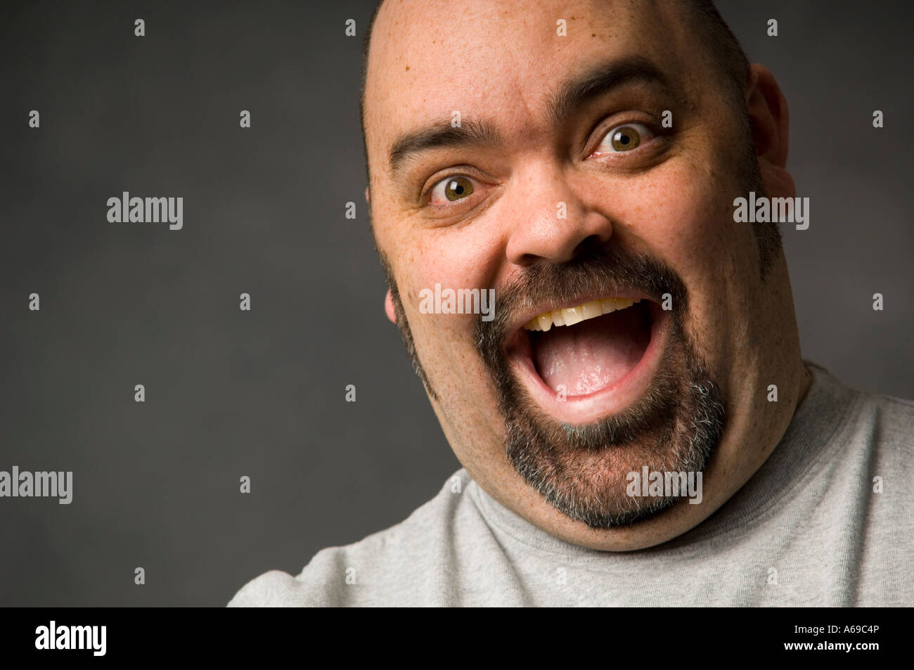 Very happy smiling man Stock Photo - Alamy