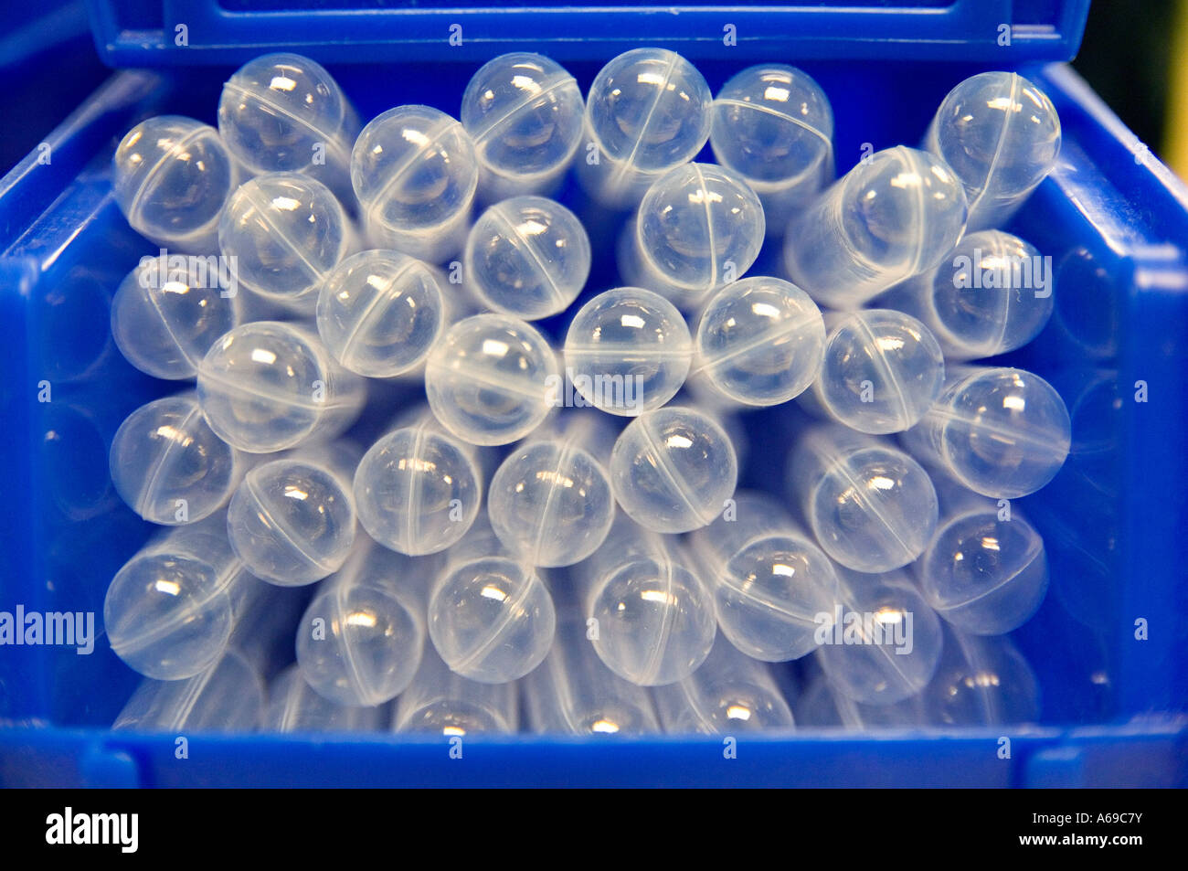 Plastic lab test tubes in container Stock Photo - Alamy