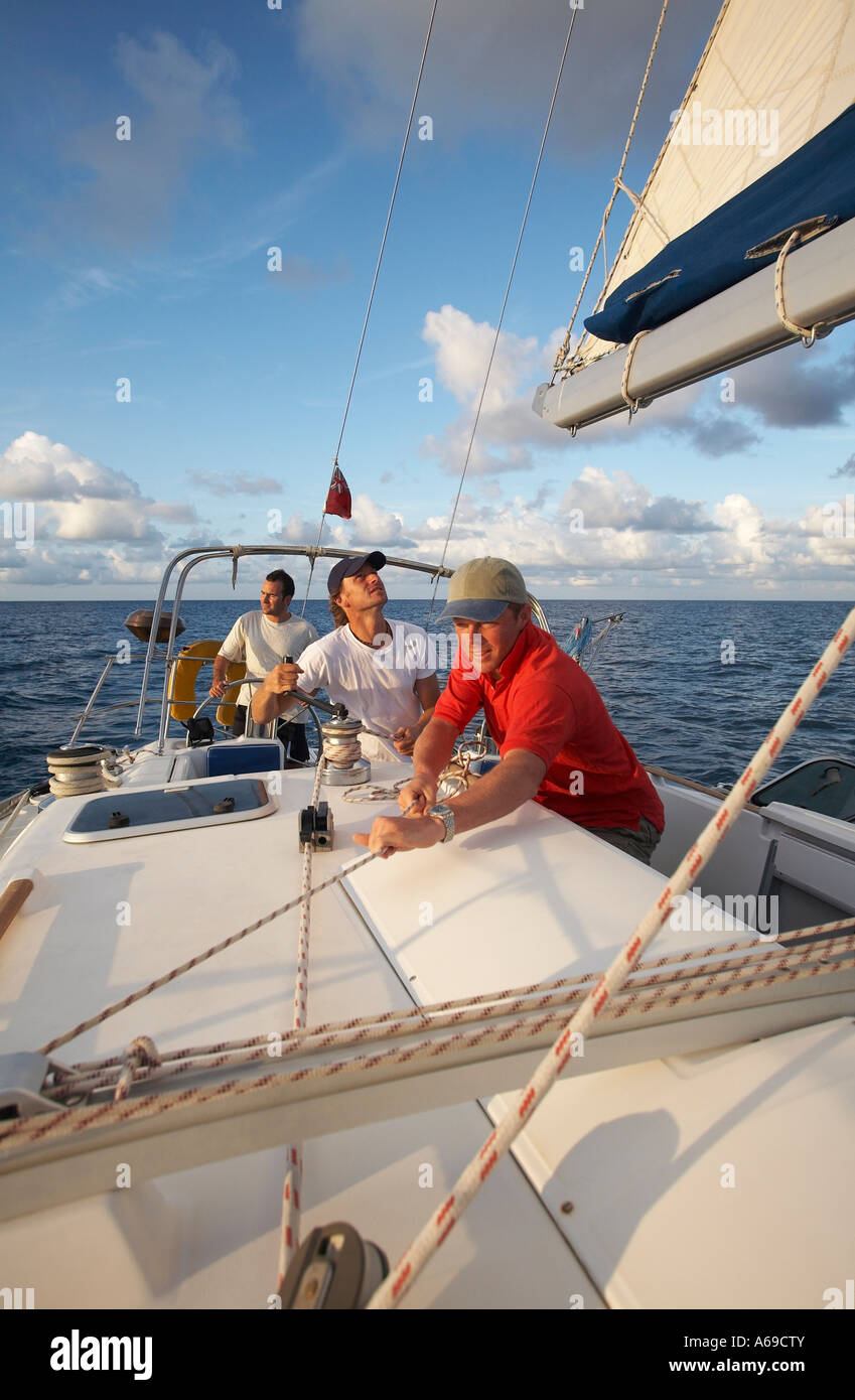 sailing ,St. Martin, leeward islands Stock Photo - Alamy