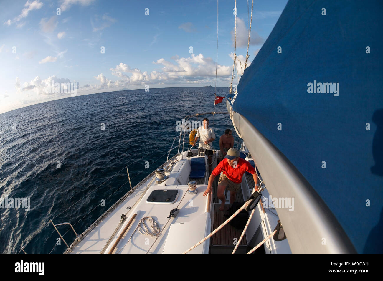 sailing ,St. Martin, leeward islands Stock Photo - Alamy