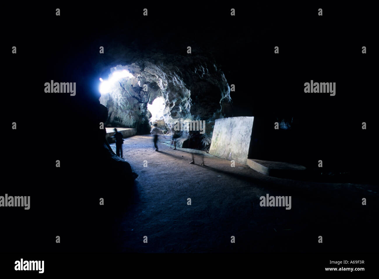 Caves used as shelter during the secret war with the United States and ...