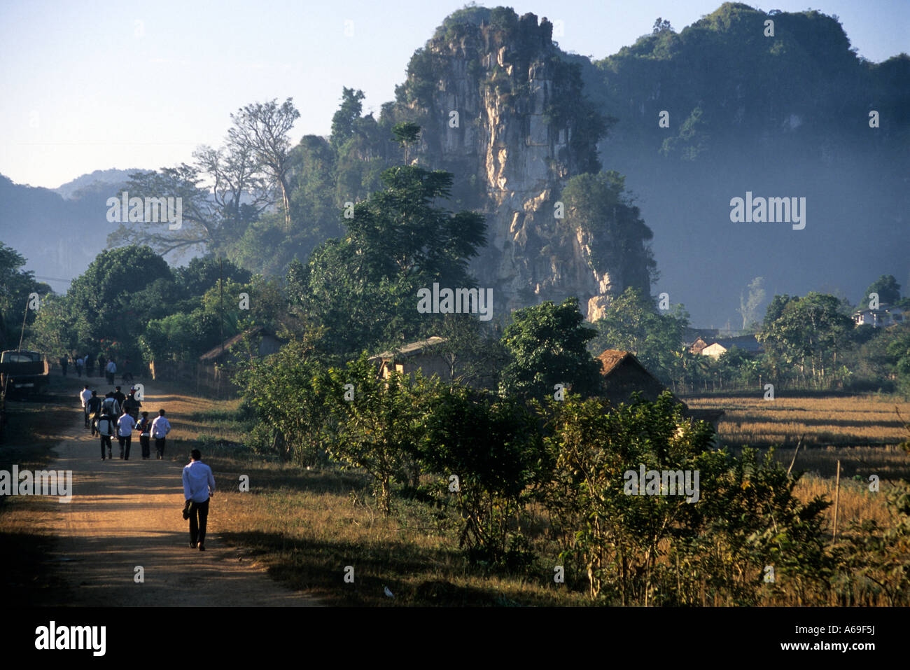 Stunning and picturesque landscapes formed by scattered limestone ...
