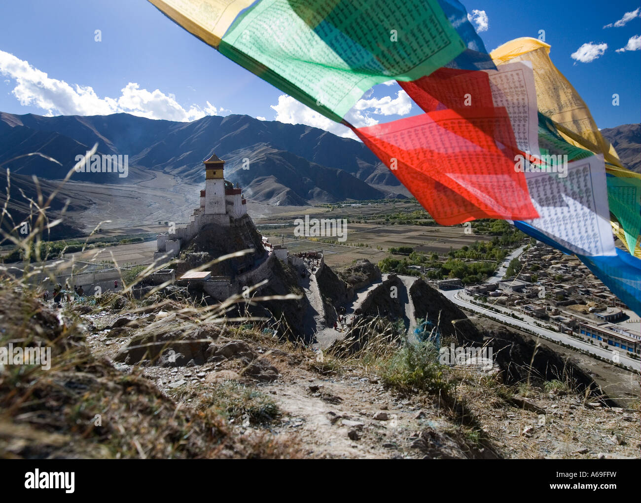 The Yumbulagang Palace near Tsetang in the Tibet Autonomous region of ...