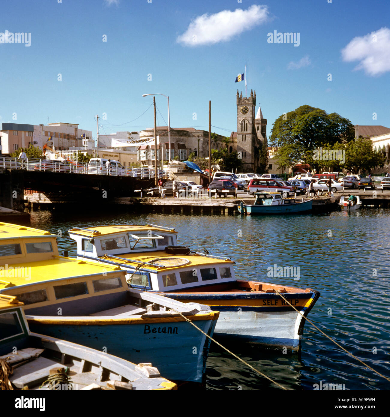 Barbados Bridgetown Inner Basin Parliament Building Stock Photo - Alamy