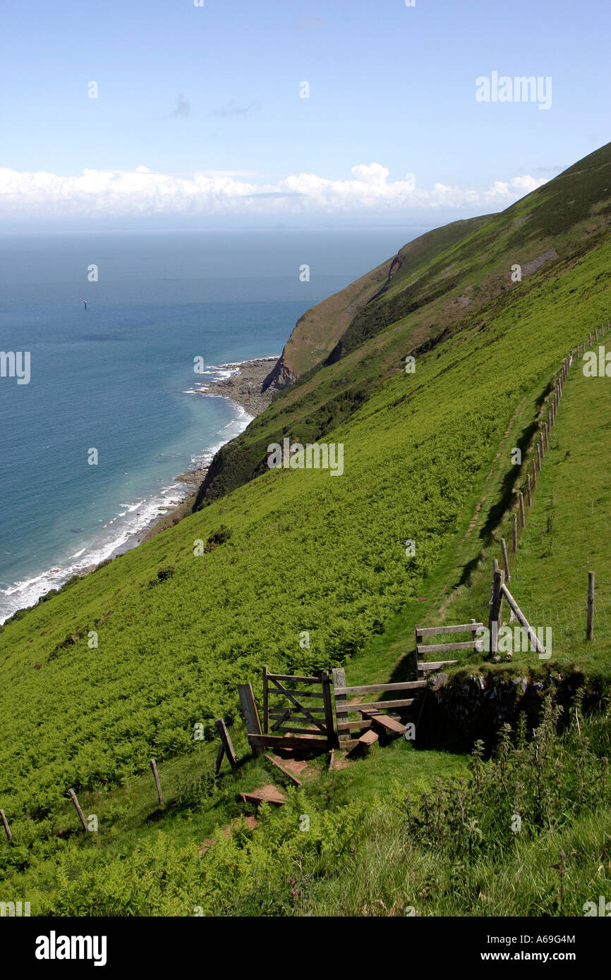 Countisbury south west coastal path hi-res stock photography and images ...