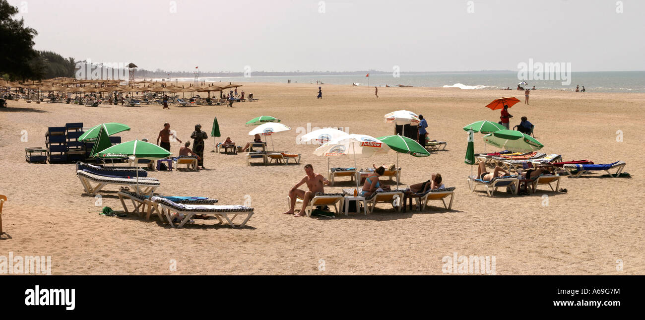 The Gambia Kololi beach panoramic Stock Photo - Alamy