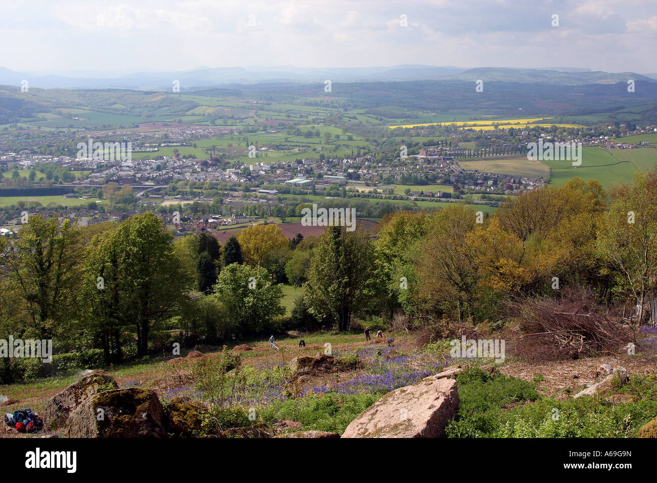 UK Wales Gwent Monmouth from The Kymin Stock Photo - Alamy