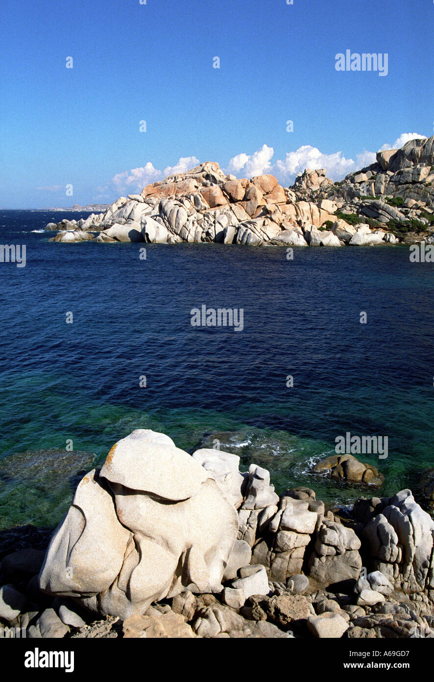 Wind Swept Granite Rock Formations North Coast Sardinia Stock Photo - Alamy