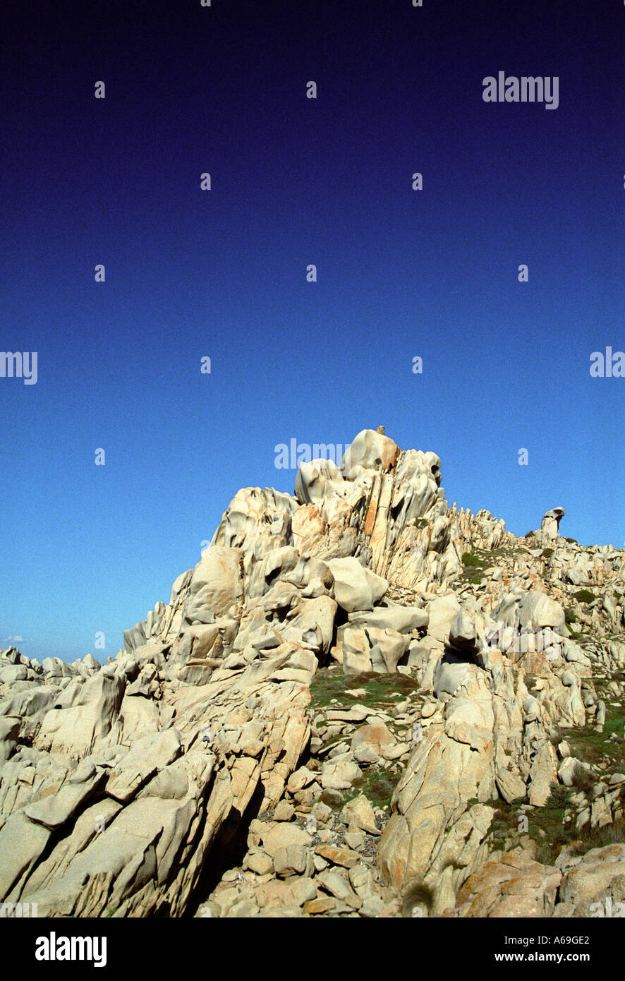 Wind Swept Granite Rock Formations North Coast Sardinia Stock Photo - Alamy