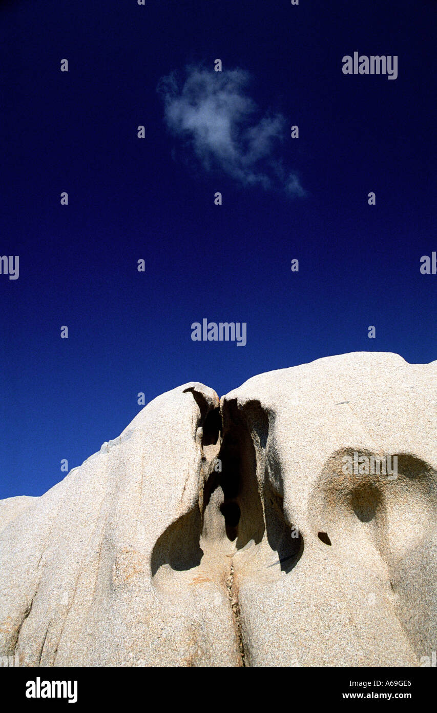Wind Swept Granite Rock Formations North Coast Sardinia Stock Photo - Alamy