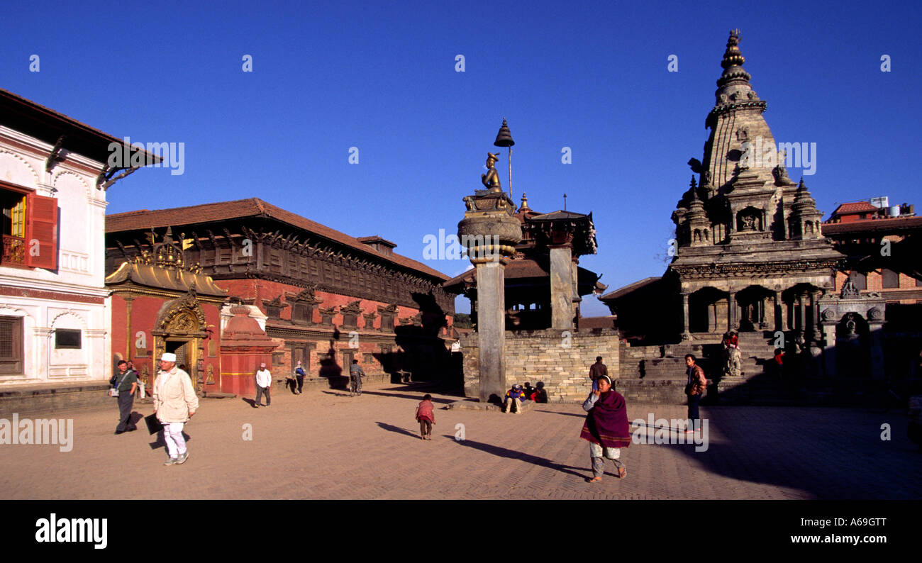 Nepal Bhaktapur Durbar square Stock Photo - Alamy