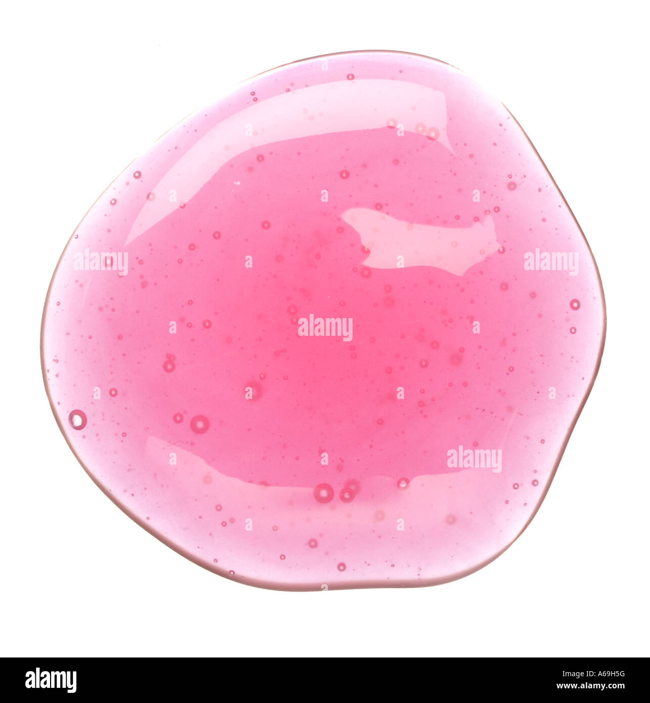 Blob of pink gel Stock Photo - Alamy