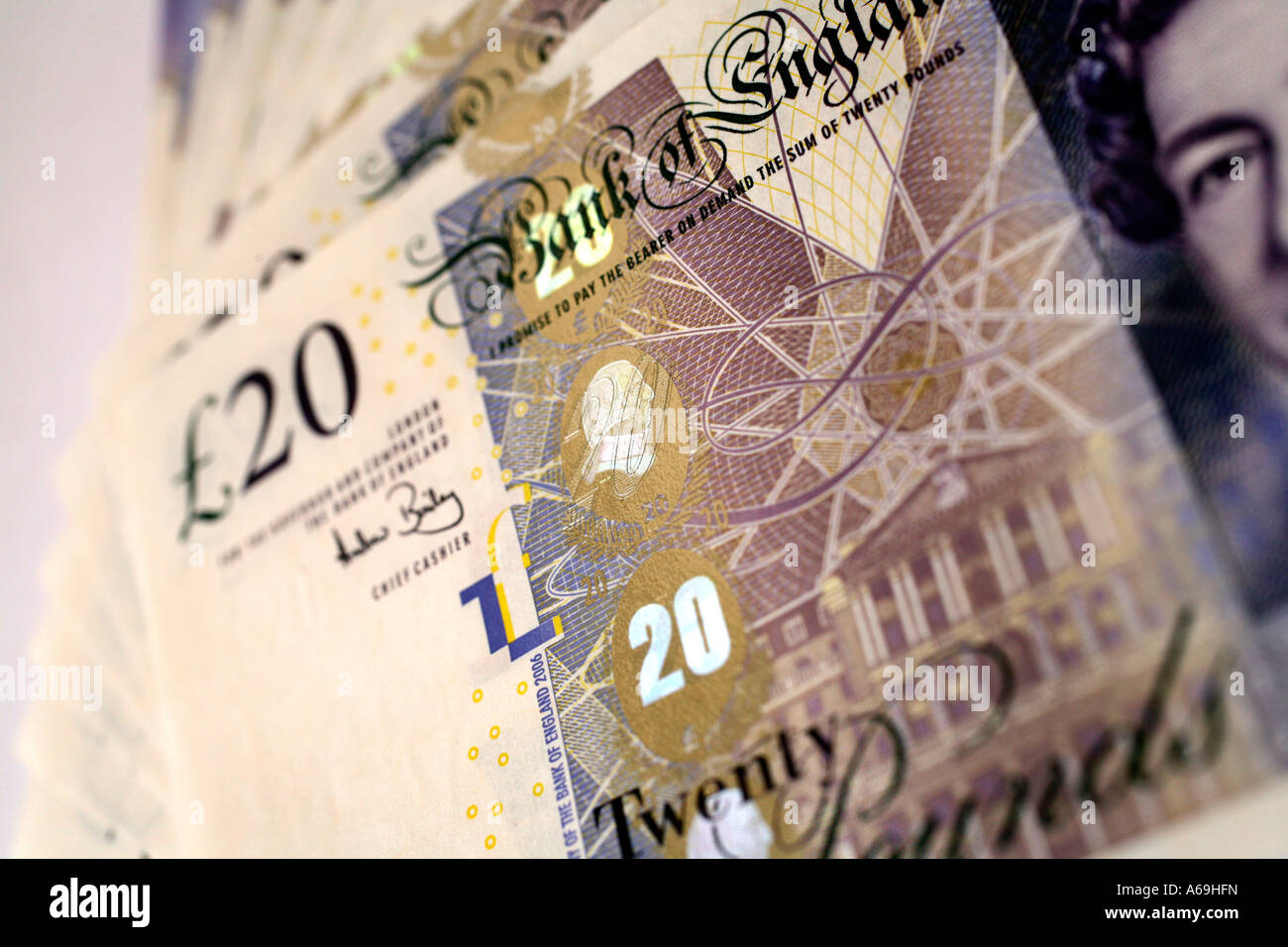 New Bank of England Twenty Pound Note, March 2007 Stock Photo - Alamy