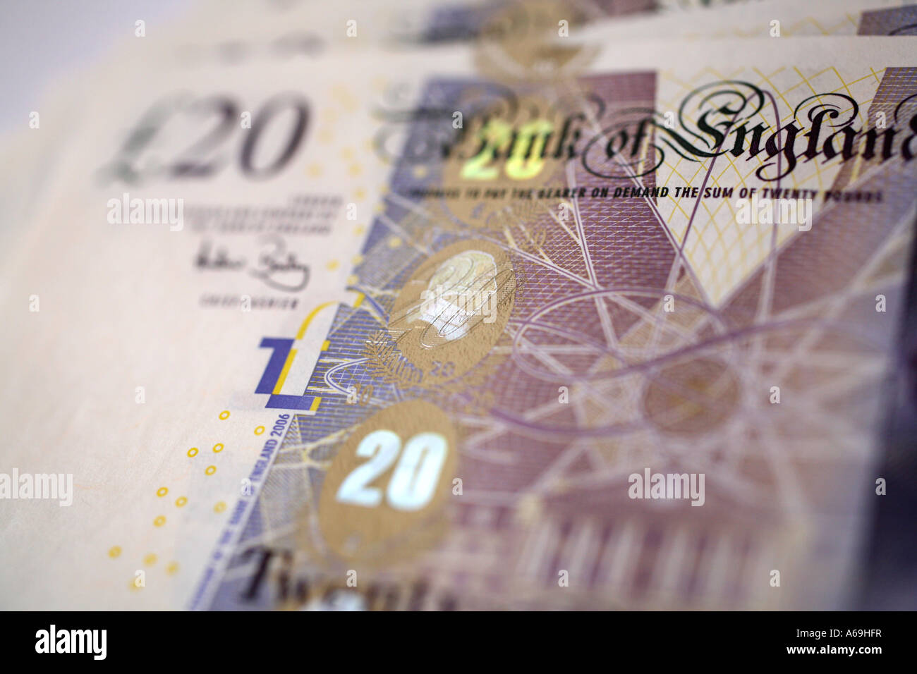New Bank of England Twenty Pound Note, March 2007 Stock Photo - Alamy