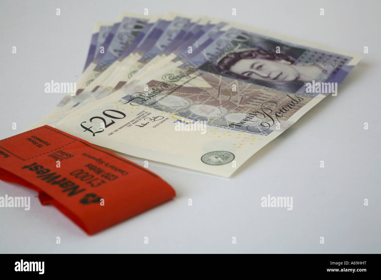 Bundle of the new Bank of England Twenty Pound note, March 2007 Stock ...