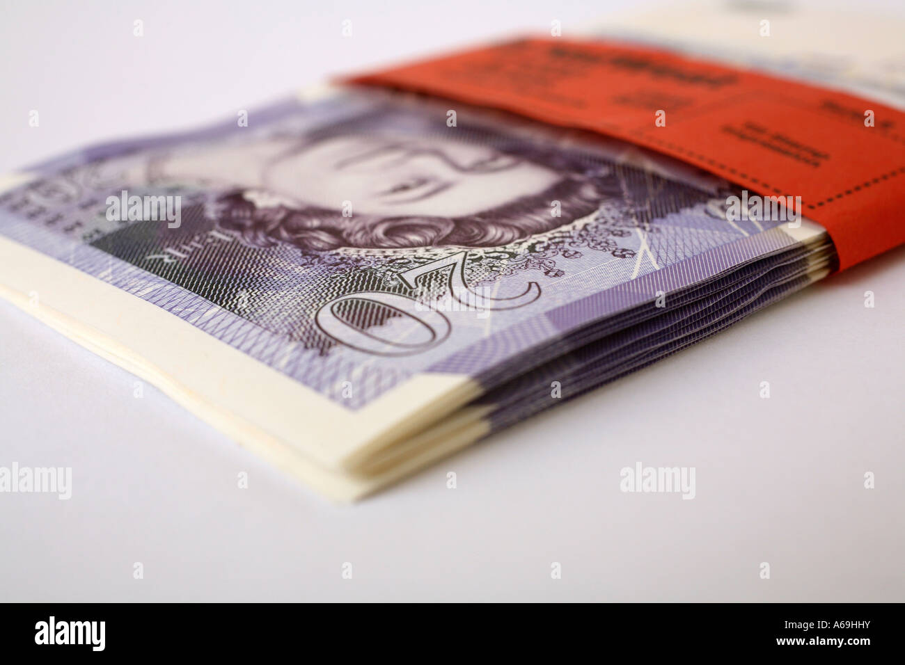 Bundle of the new Bank of England Twenty Pound note, March 2007 Stock ...