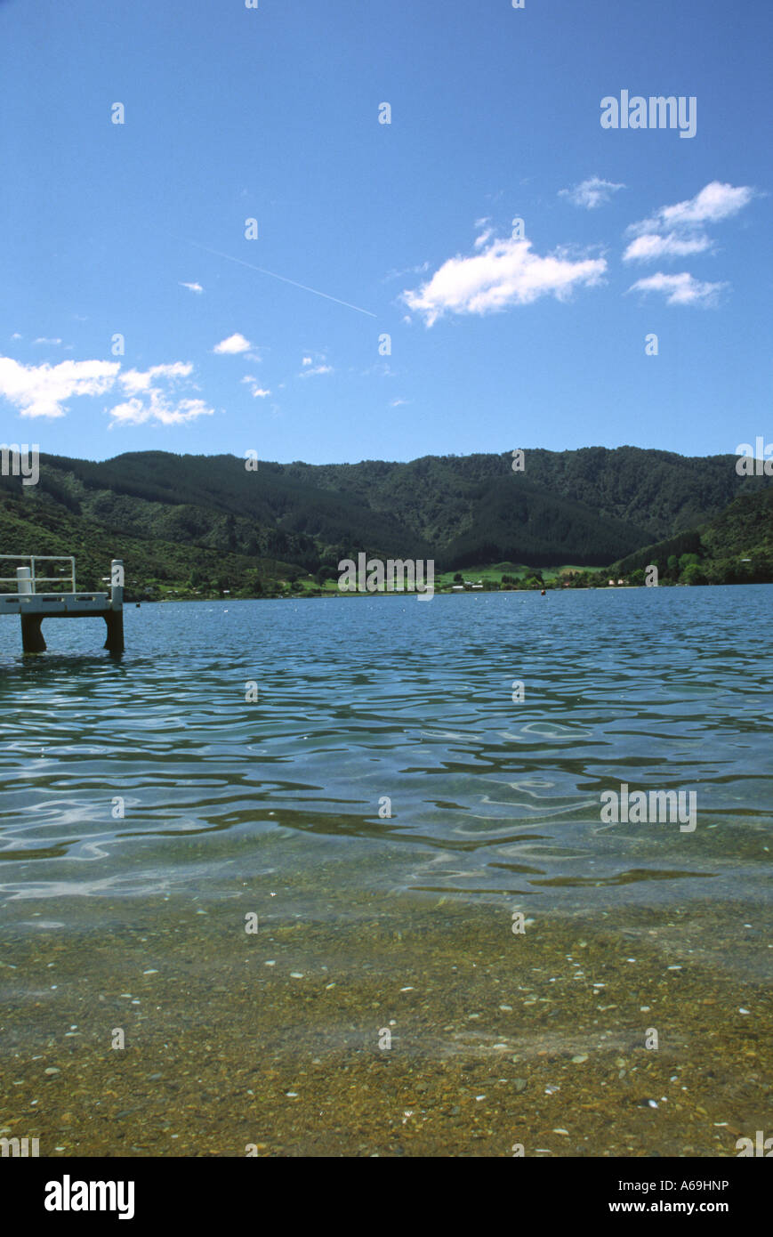 Waterside of lake at Queenstown, New Zealand Stock Photo - Alamy