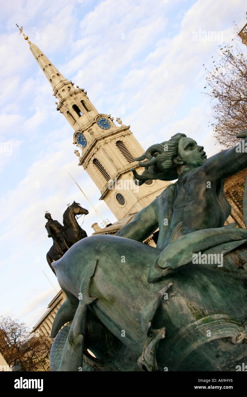 St Martin in the Field Church Trafalgar Square London UK Stock Photo ...