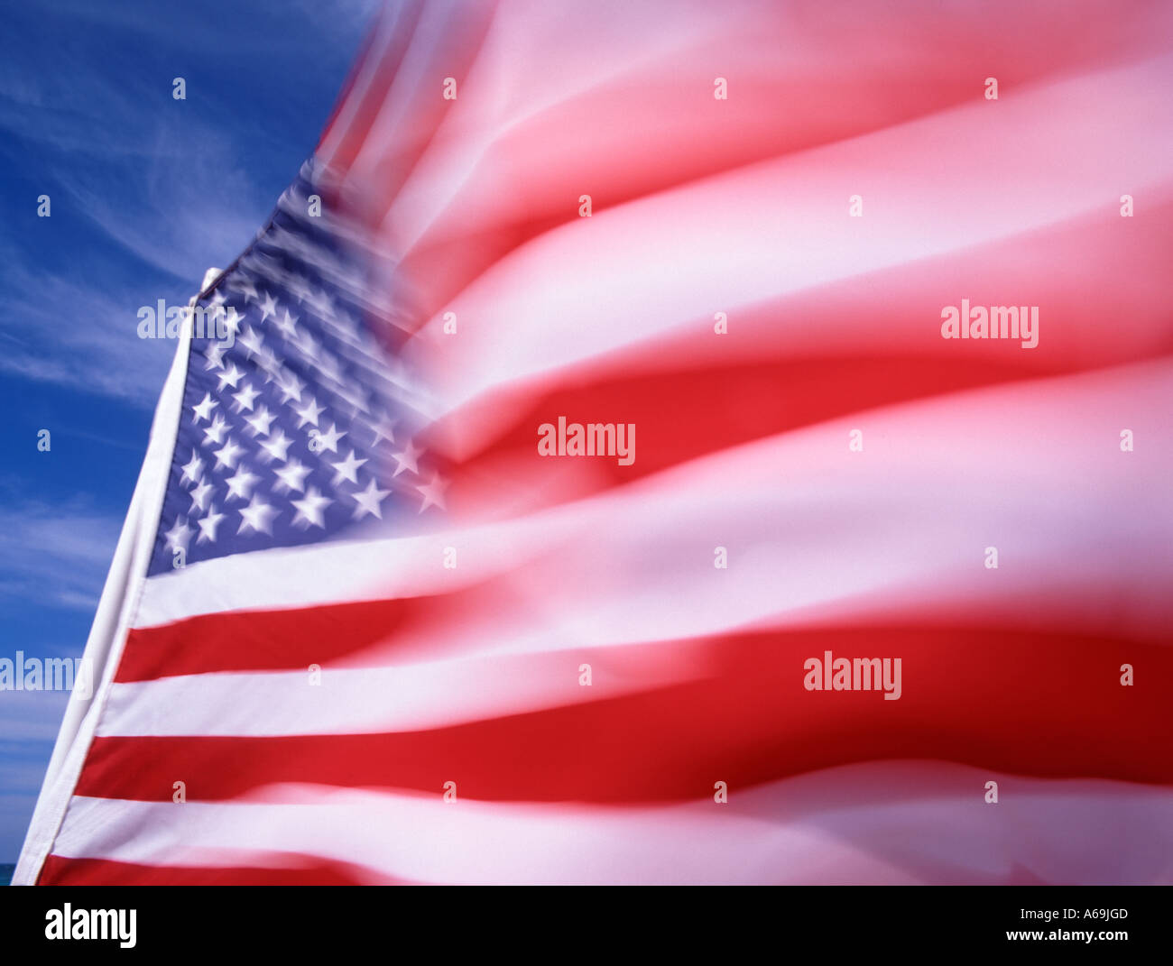 Movement flapping blowing flag hi-res stock photography and images - Alamy