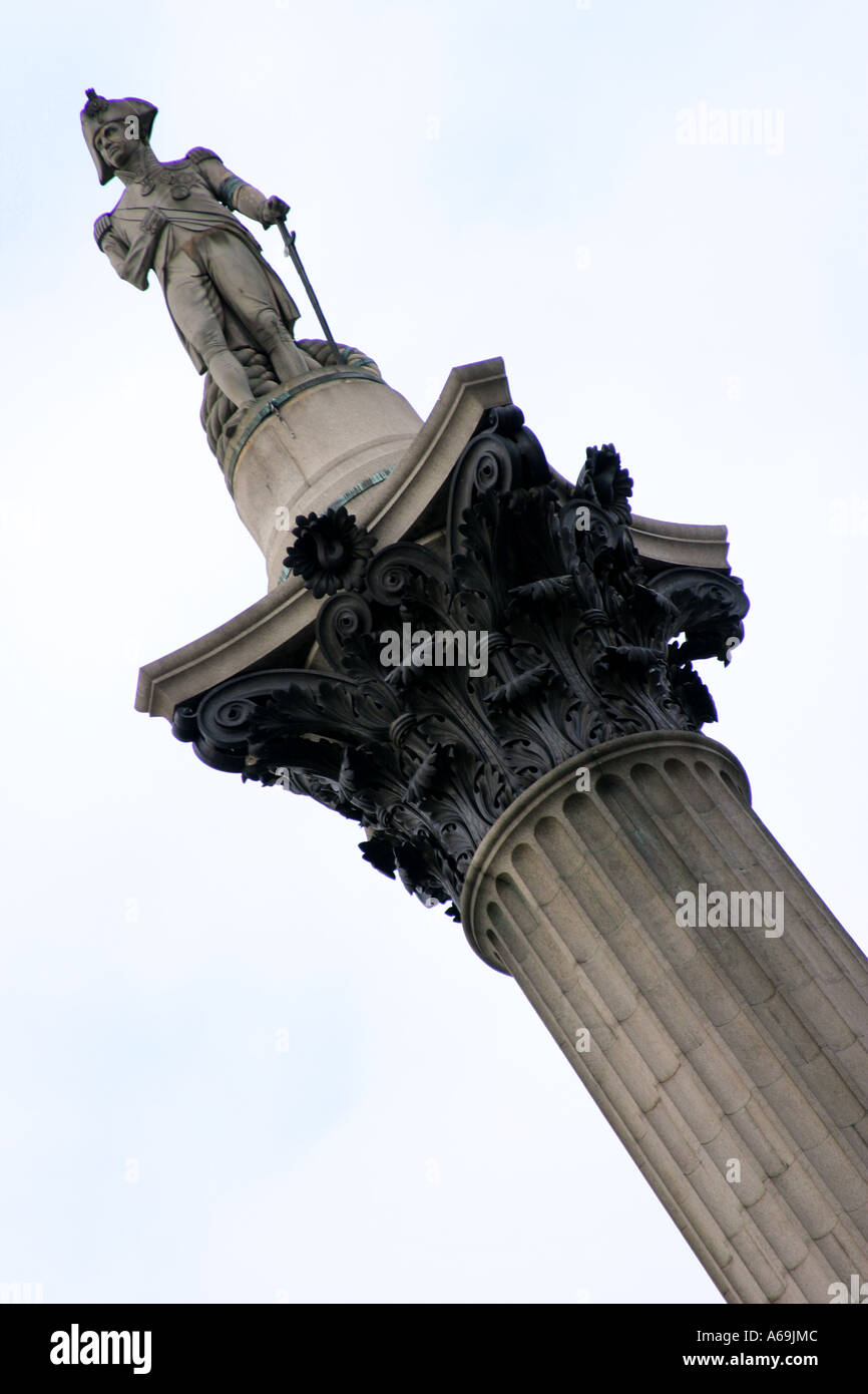 Nelson s Column in Trafalgar Square London UK Stock Photo - Alamy