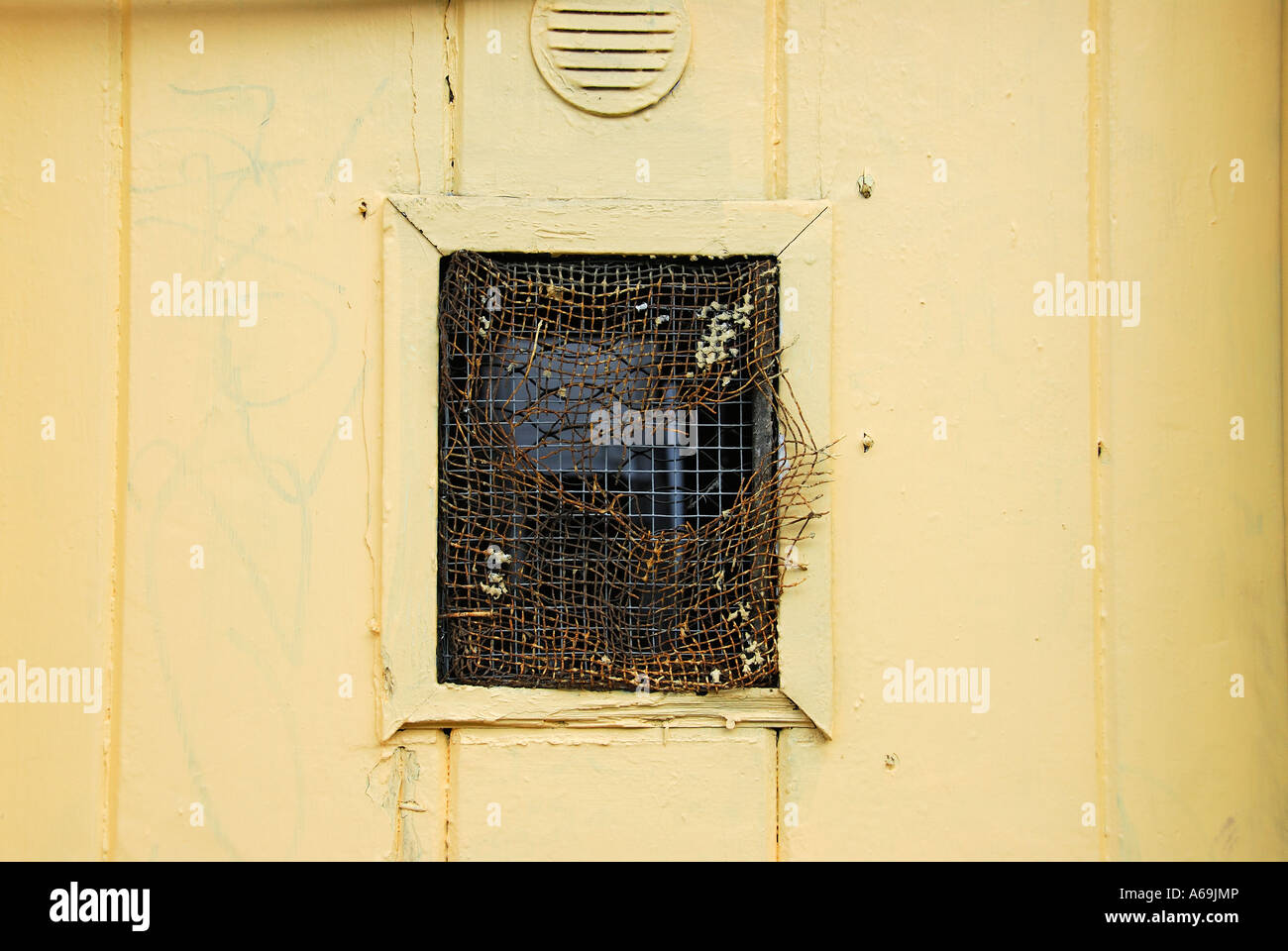 "Door to a bar with "peephole window", USA Stock Photo - Alamy