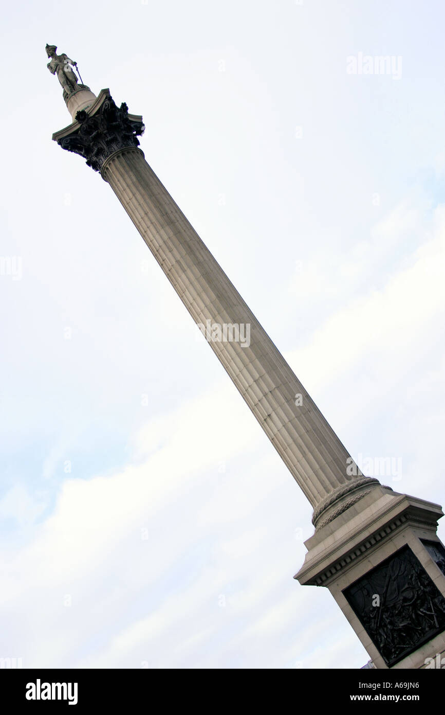 Nelson s Column in Trafalgar Square London UK Stock Photo - Alamy