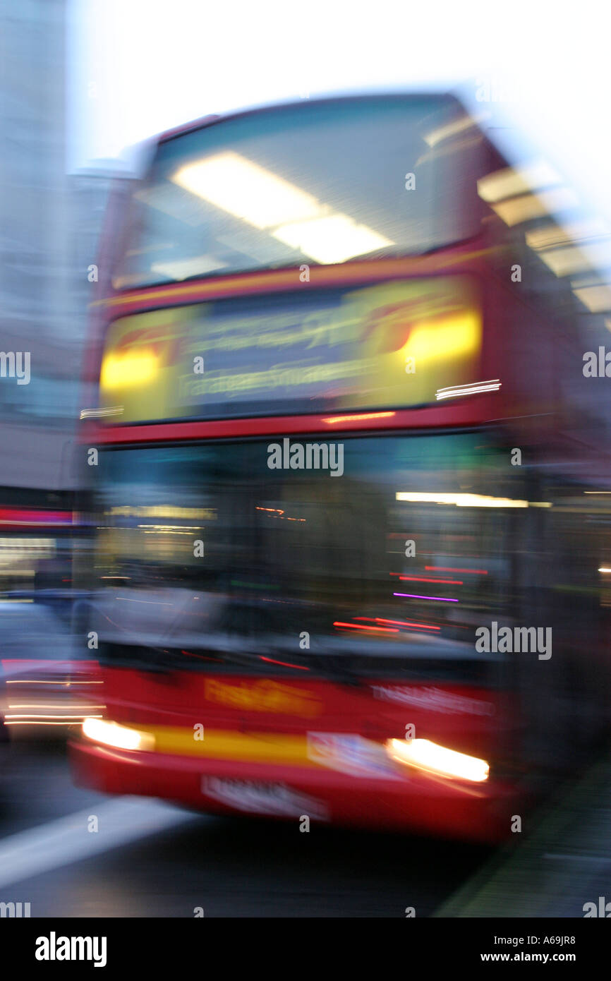 Double Decker Bus London UK Stock Photo - Alamy
