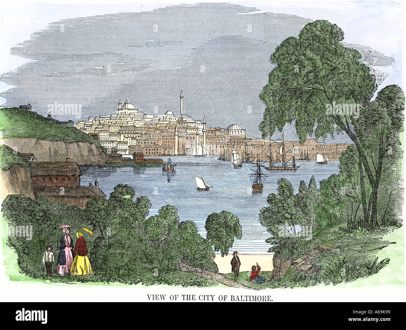 Baltimore harbor 19th century hi-res stock photography and images - Alamy