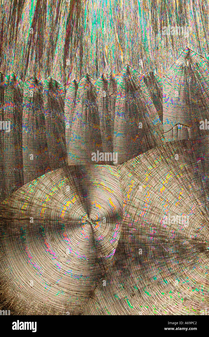 Microscope mineralogy chemistry rainbow colours hi-res stock ...