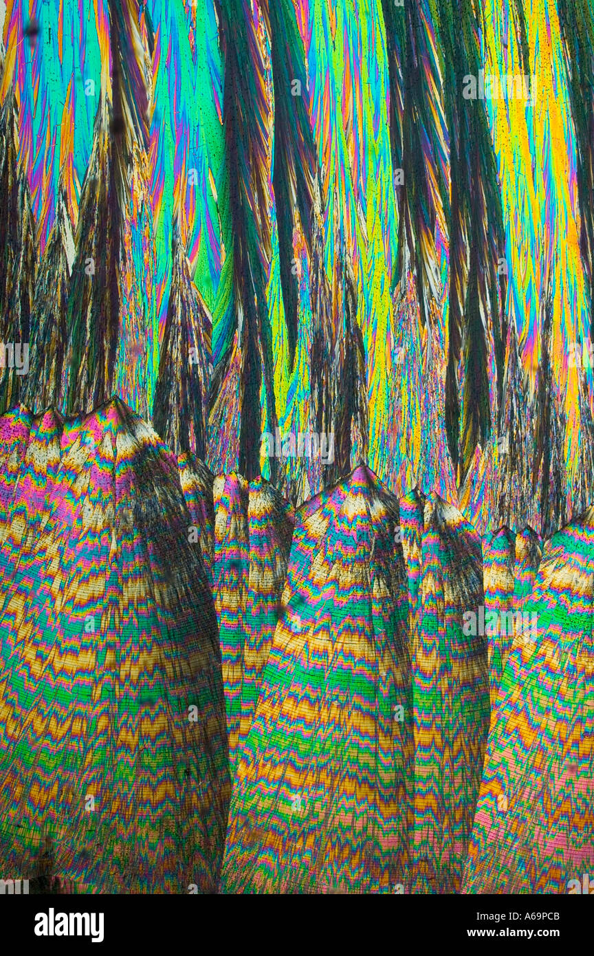 Microscope mineralogy chemistry rainbow colours hi-res stock ...