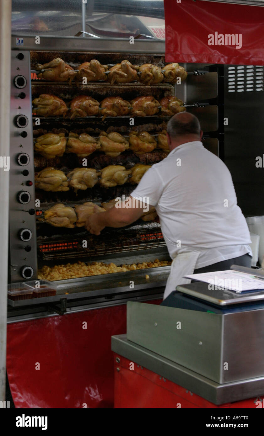 Market stall rotisserie spit hi-res stock photography and images - Alamy