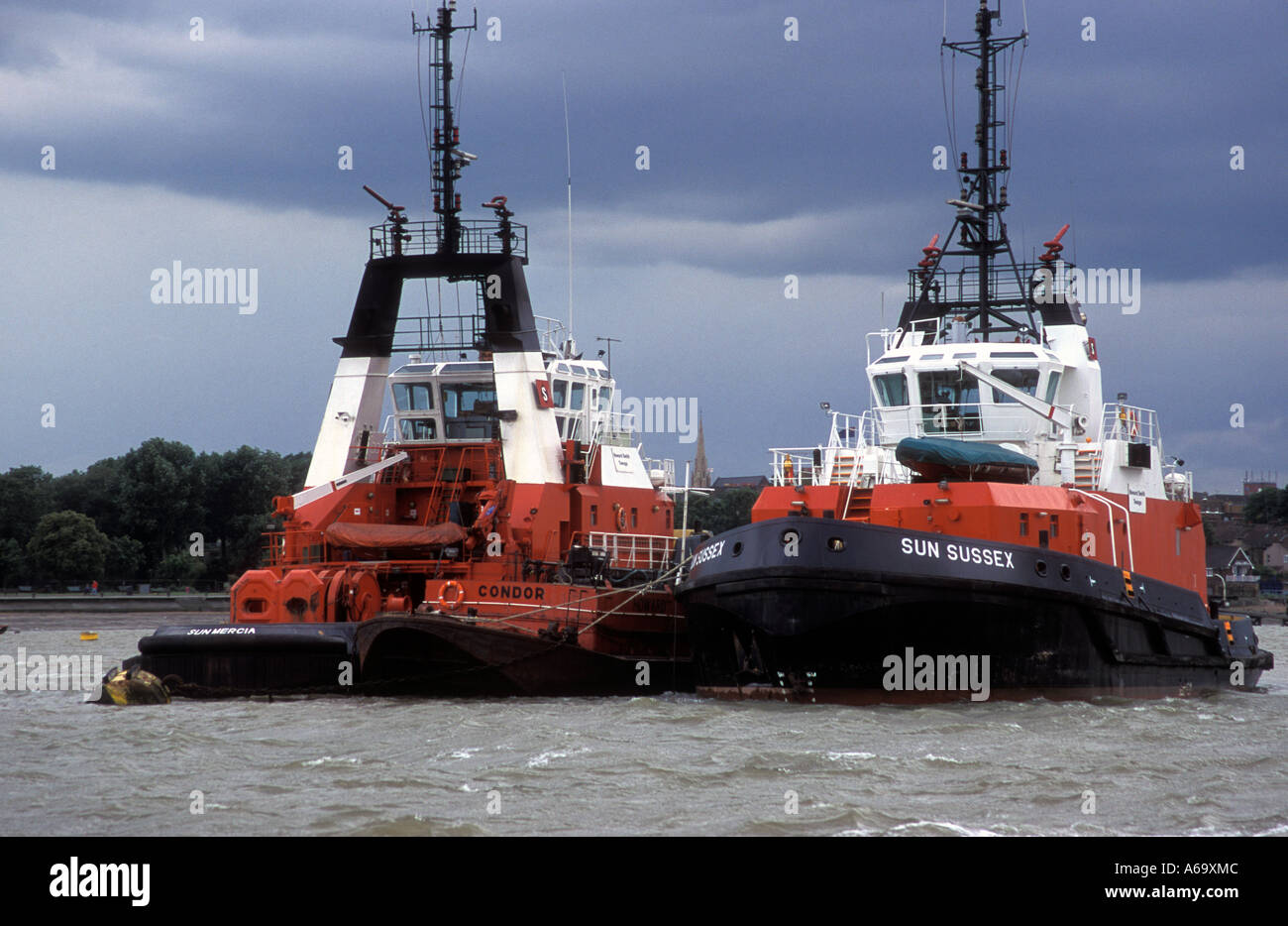 River Fire Boats Gravesend Kent England Stock Photo - Alamy