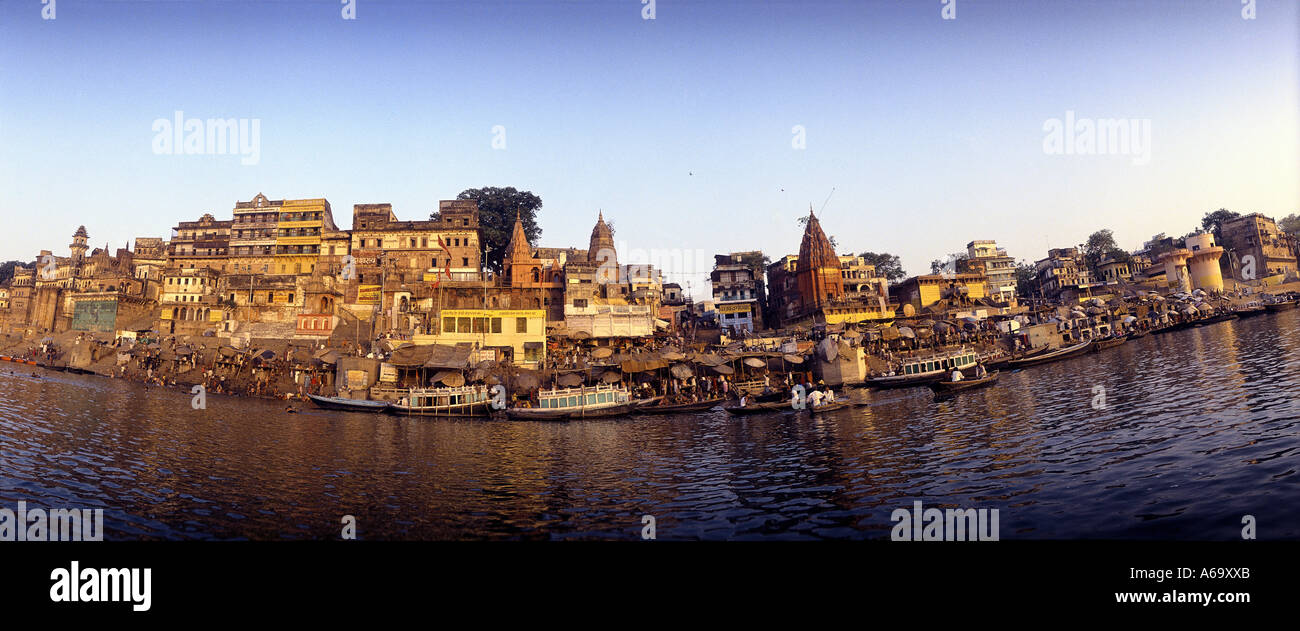 VDA77238 The Ghats Of Varanasi Panoramic View of The Ghats Of Varanasi ...