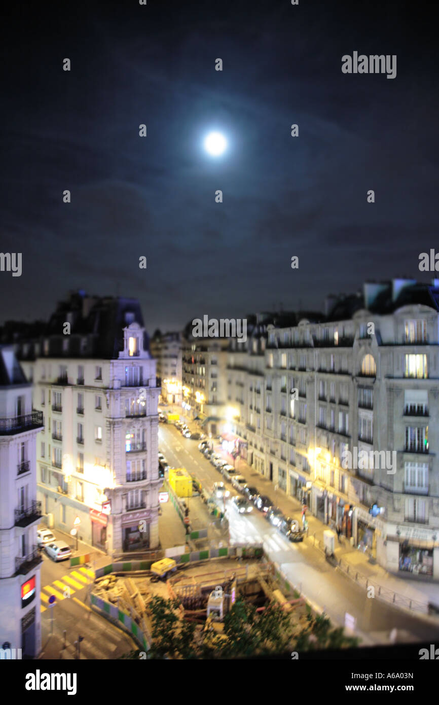 paris by moonlight Stock Photo - Alamy