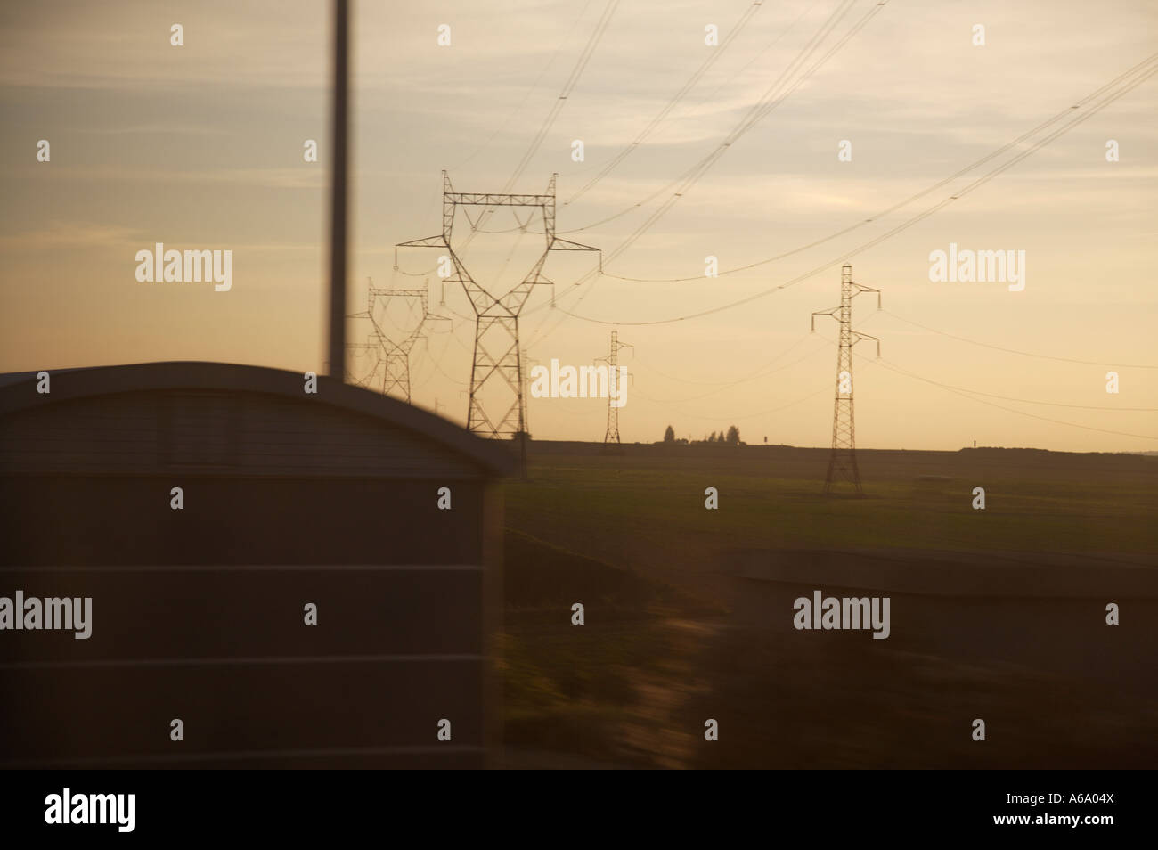 French electricity pylons hi-res stock photography and images - Alamy