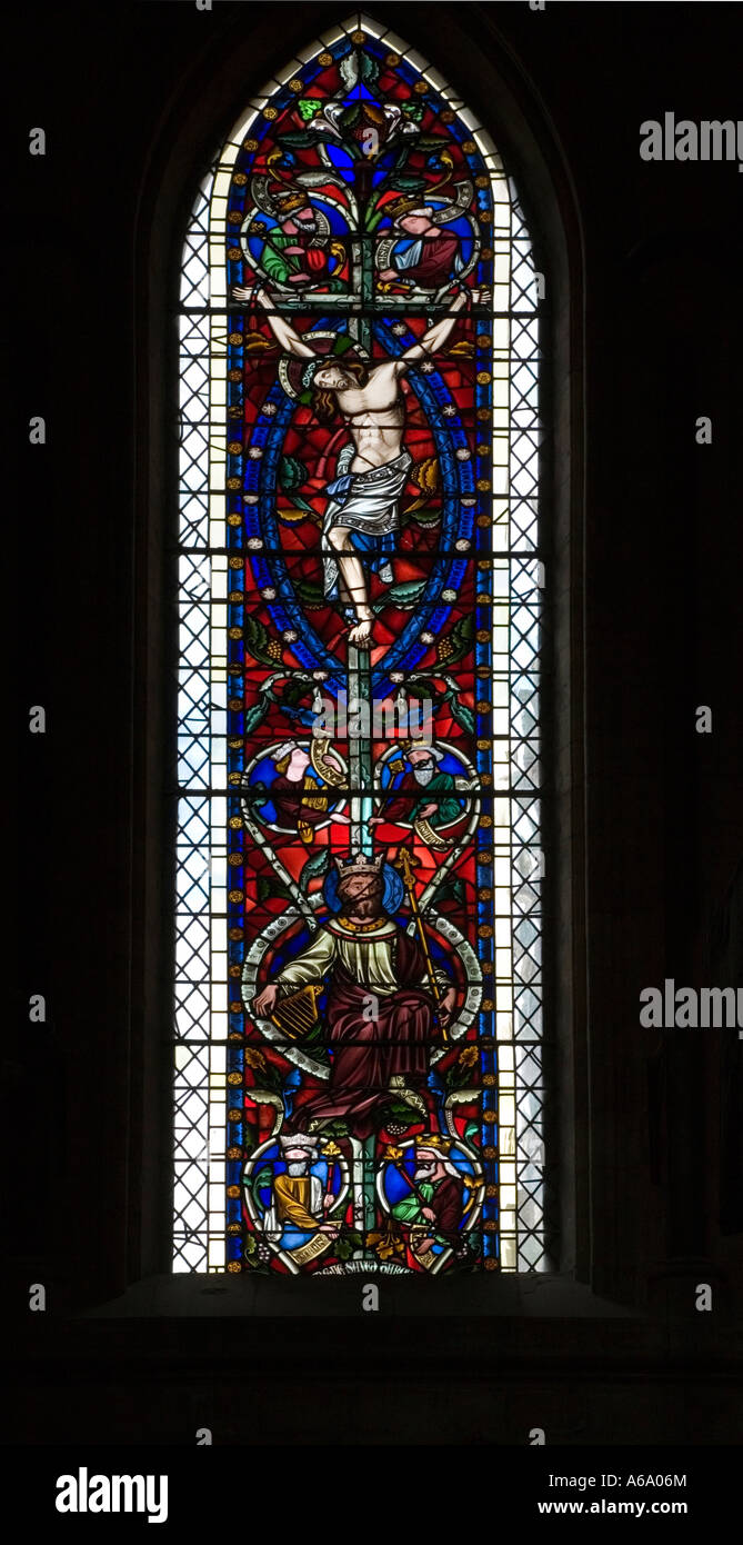 Stained glass window at Beverley Minster, East Riding of Yorkshire, UK ...