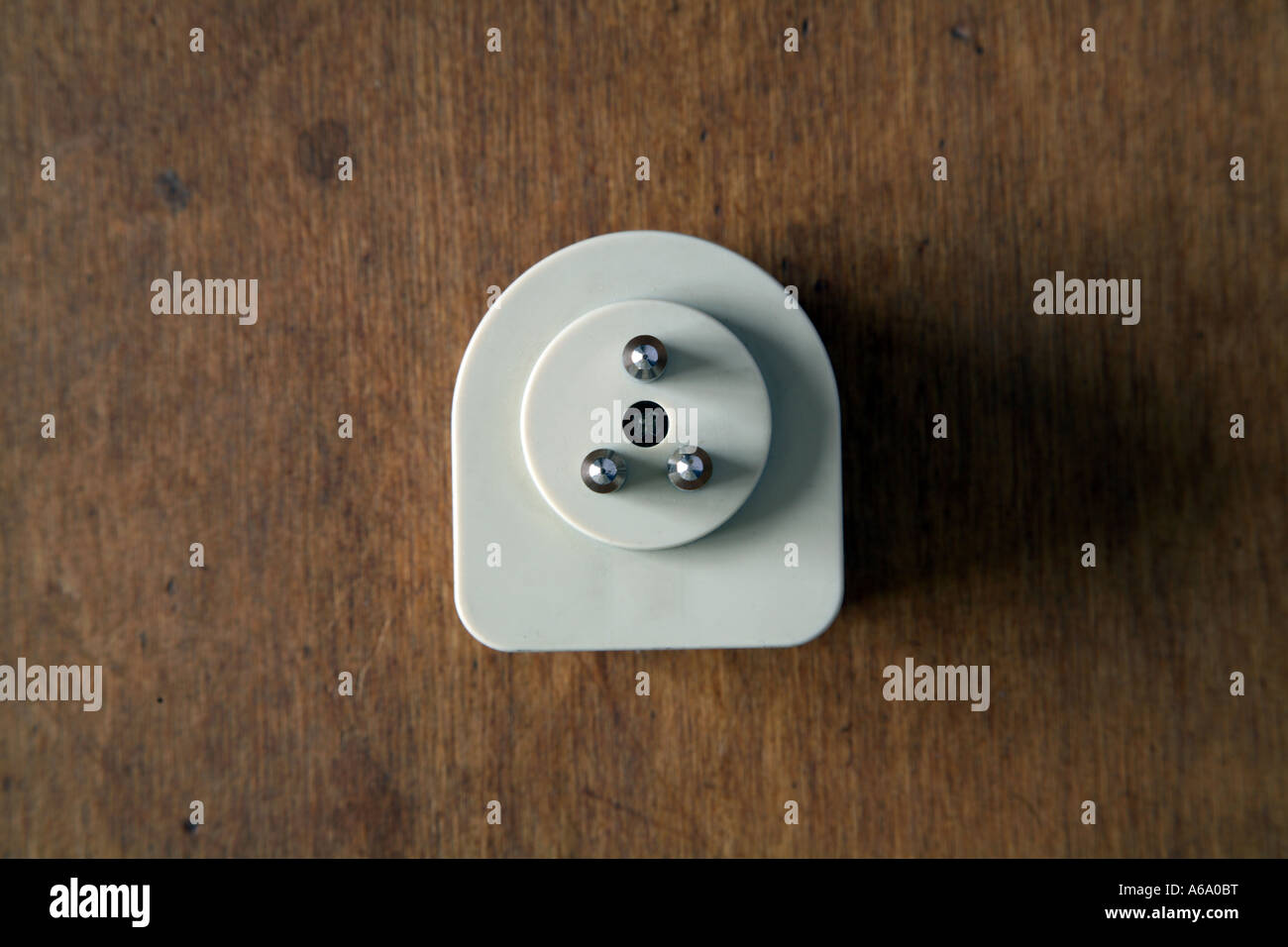 old telephone plug frontal detail Stock Photo - Alamy
