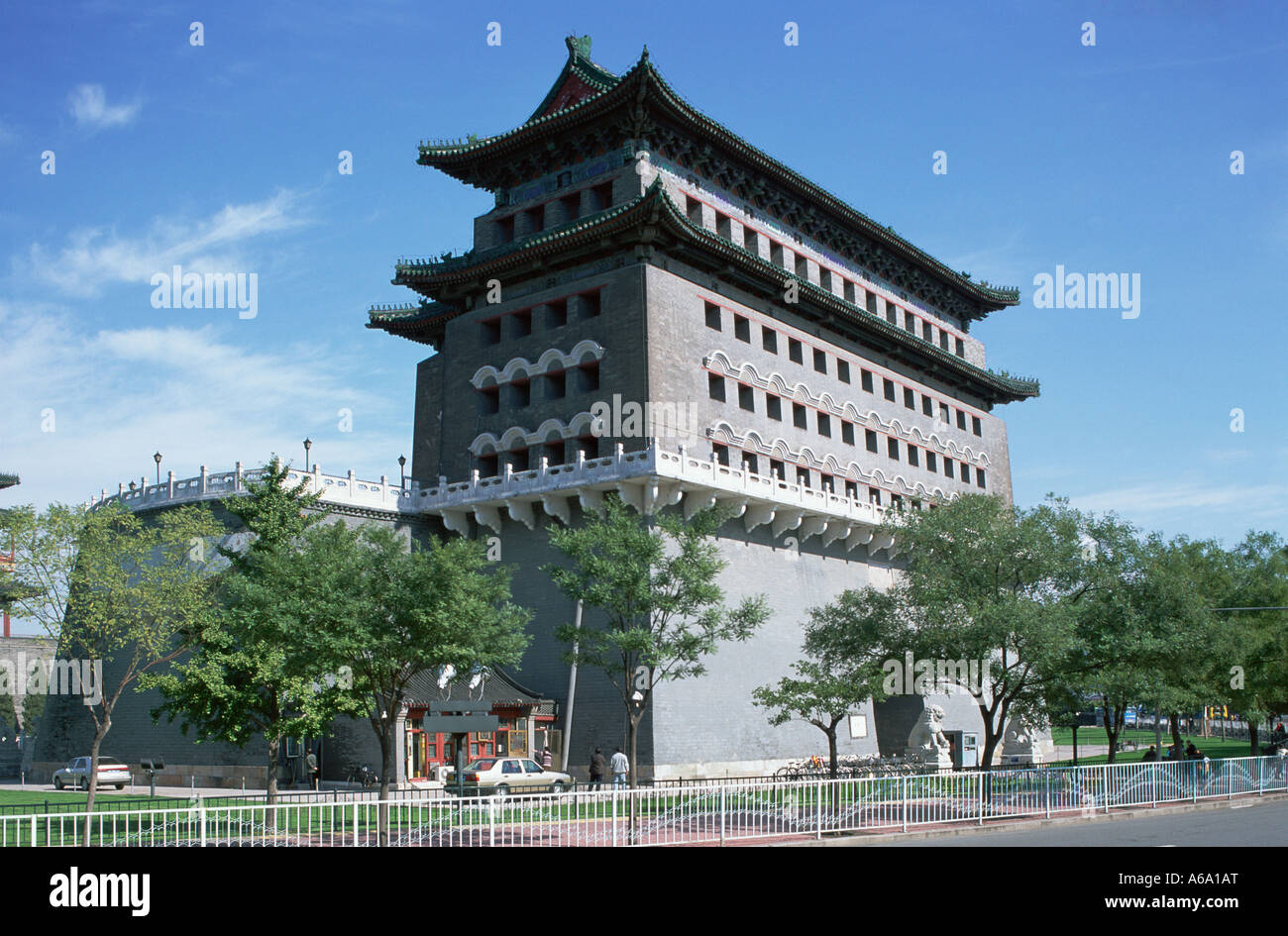 China, Beijing, Inner Wall, Arrow Gate of Qian Men, exterior Stock ...