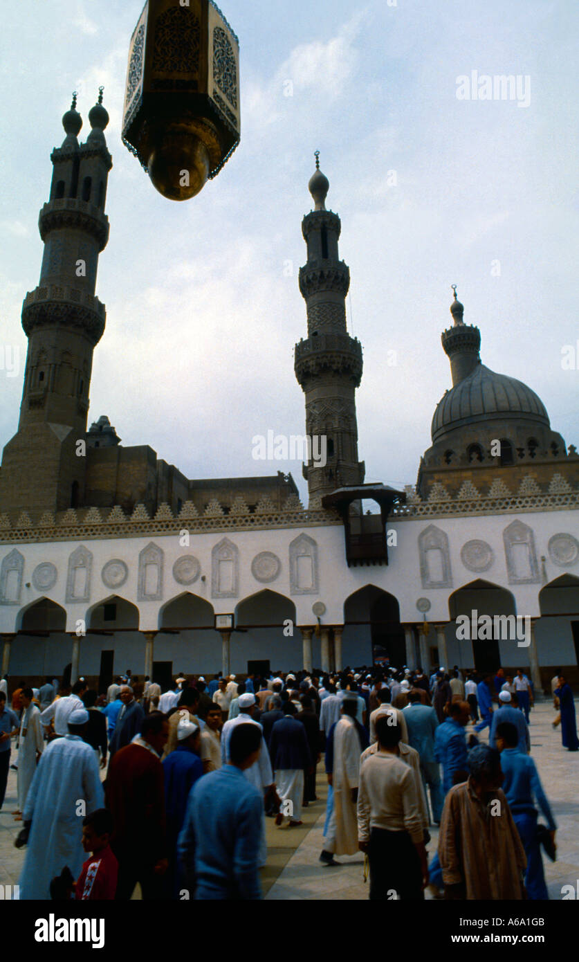 Cairo Egypt Al Azhar Going To Prayer Stock Photo - Alamy